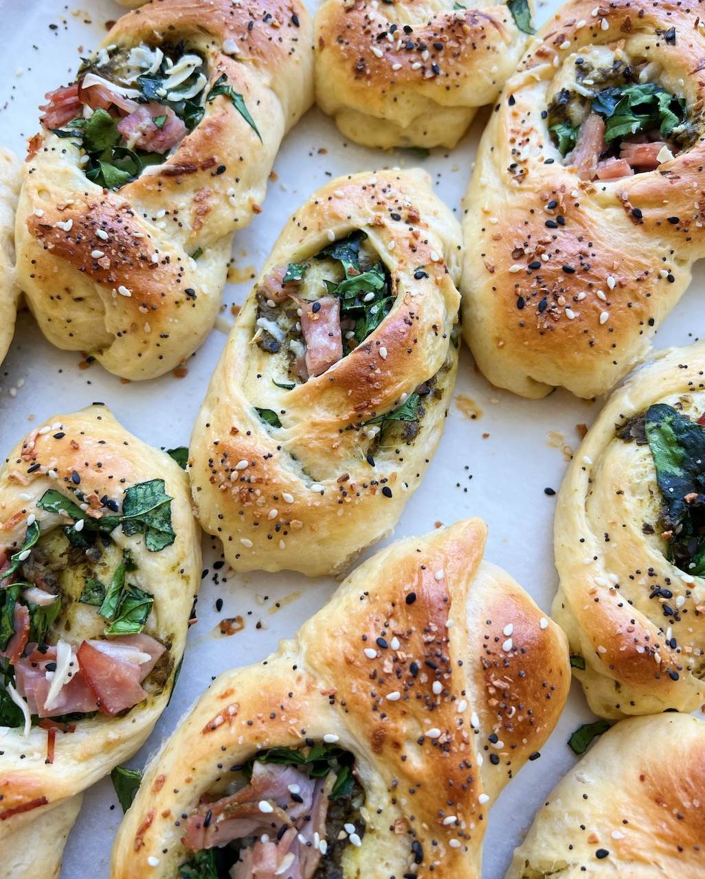 Ham and Cheese Filled Rolls - That Bread Lady