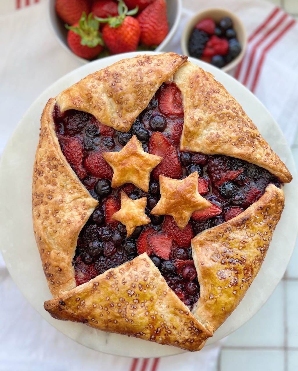Mixed Berry Star Galette - That Bread Lady